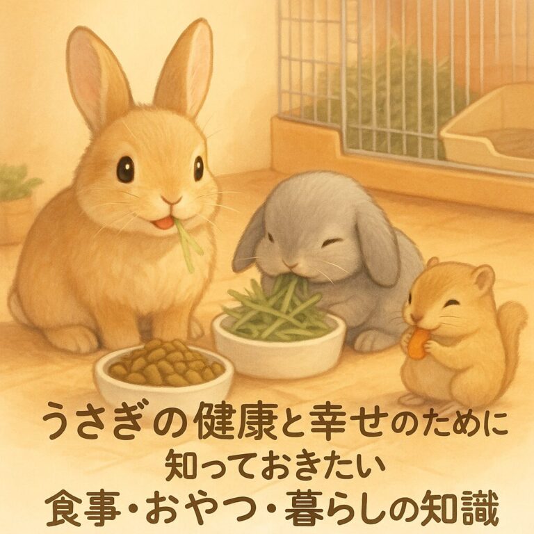 うさぎの健康と幸せのために知っておきたい食事・おやつ・暮らしの知識